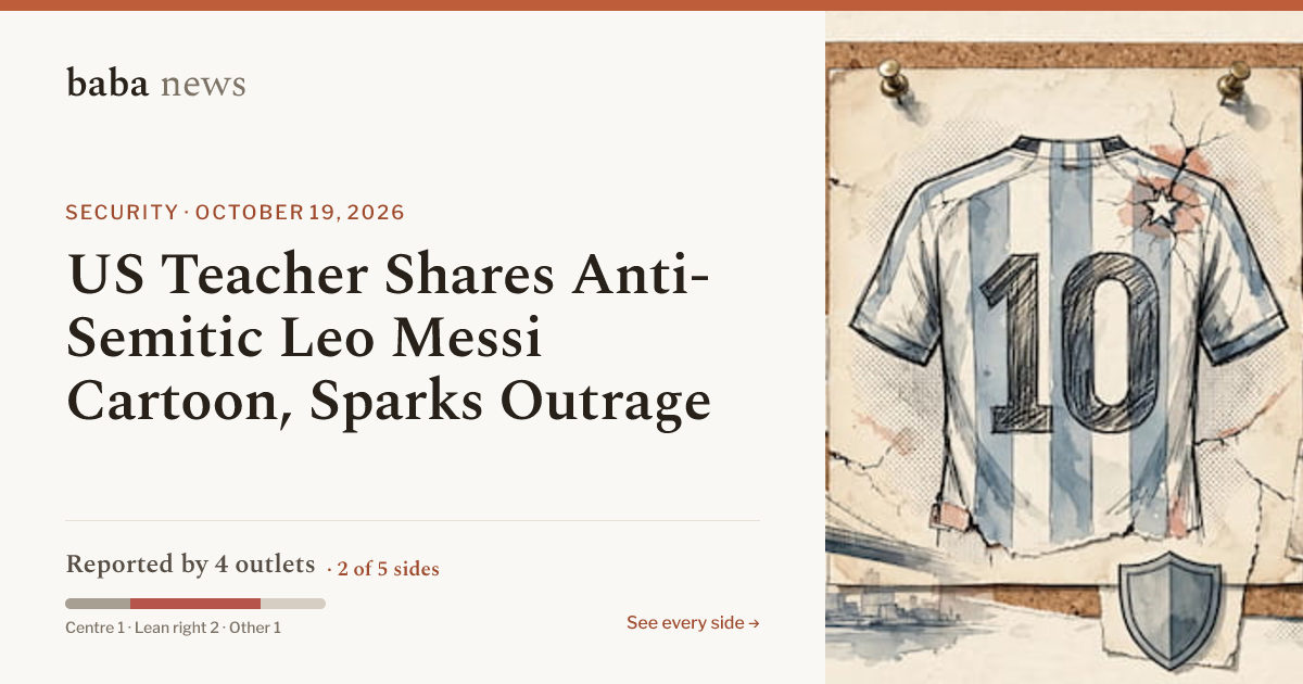 US Teacher Shares Anti-Semitic Leo Messi Cartoon, Sparks Outrage · baba ...